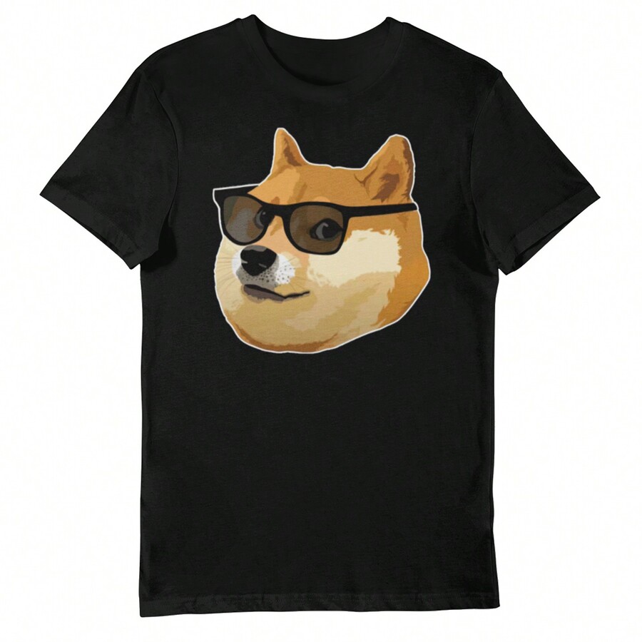 Playera Cheems Lentes Perro Meme Caballero | Moda de Mujer | SHEIN México