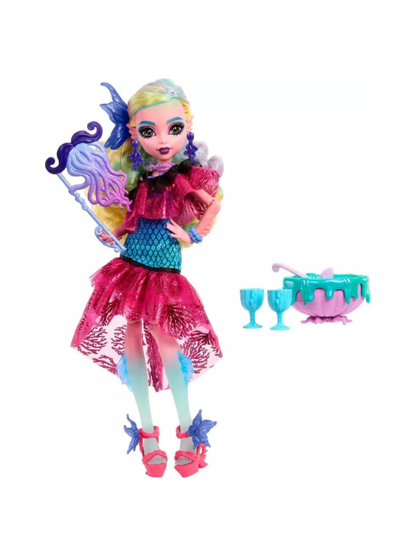 Monster High Lagoona Blue Fashion In Monster Ball Party Dres | SHEIN Brasil