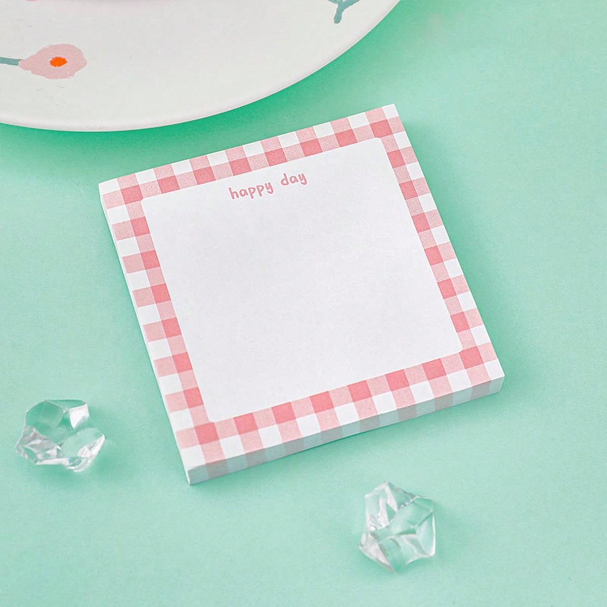 Ins Style Lovely Plaid Sticky Notes, High-level Notebooks For Students ...