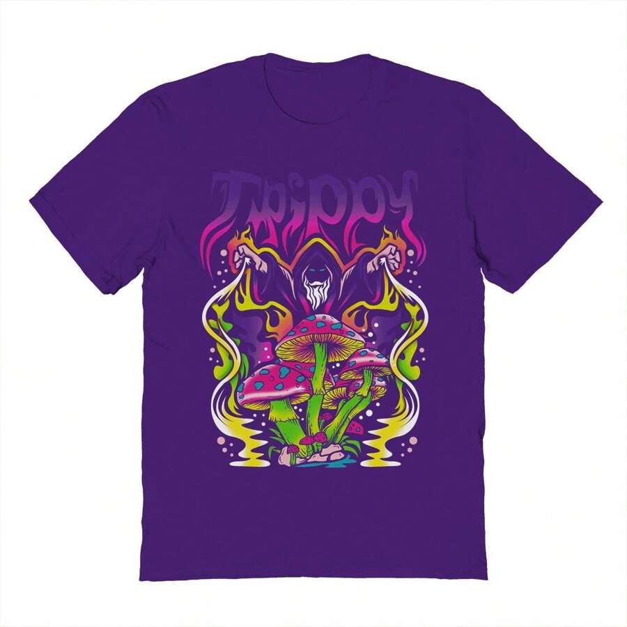 Nearly There Wizard Tripping Graphic Unisex Cotton Short-Sleeve T-Shirt ...