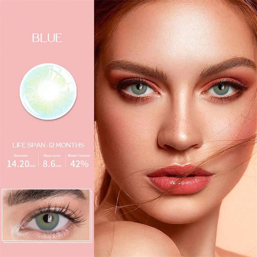 Blue Colored Contact Lenses For Eyes Natural Contact Lens Big Beauty ...