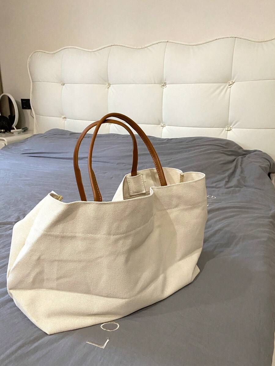 Women Handbags Casual Canvas Large Capacity Tote Shoulder Crossbody Bag ...