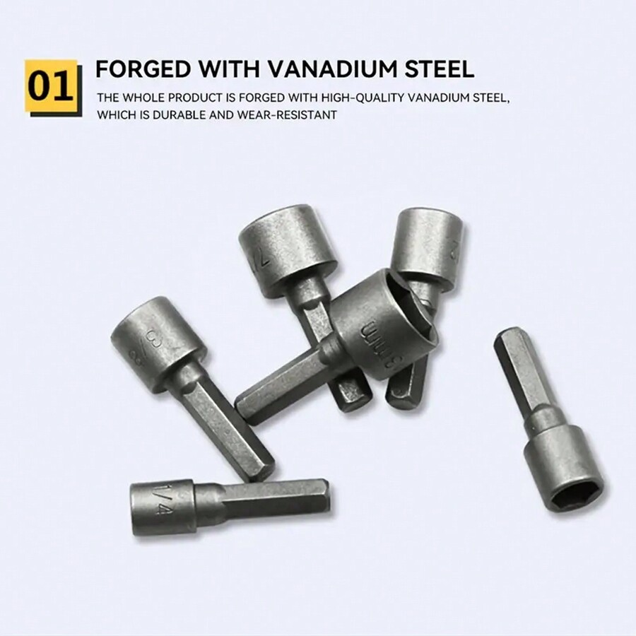 14pcs Non-magnetic Hex Socket Set For Electric Screwdriver, Pneumatic ...