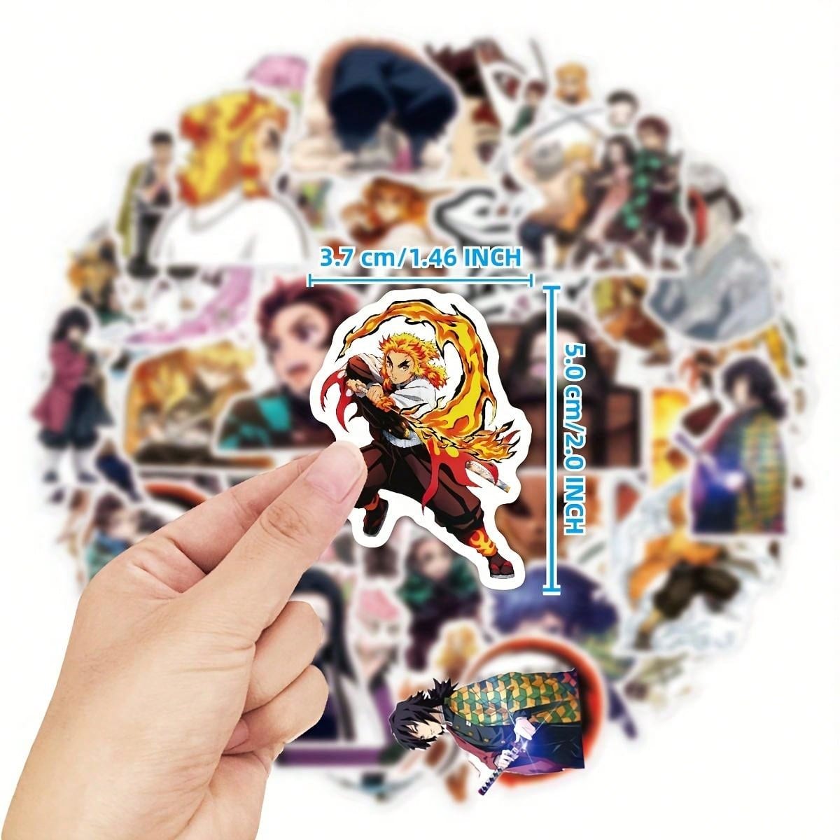 50pcs Aniplex Officially Licensed Demon Slayer Sticker Mixed Different ...