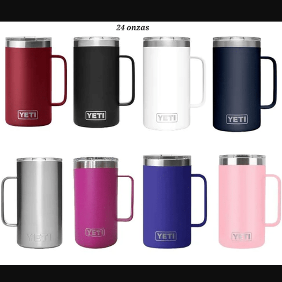 Termo YETI Rambler TAZA MUG de 24 onzas/715 ml, aislada al aspiradora ...