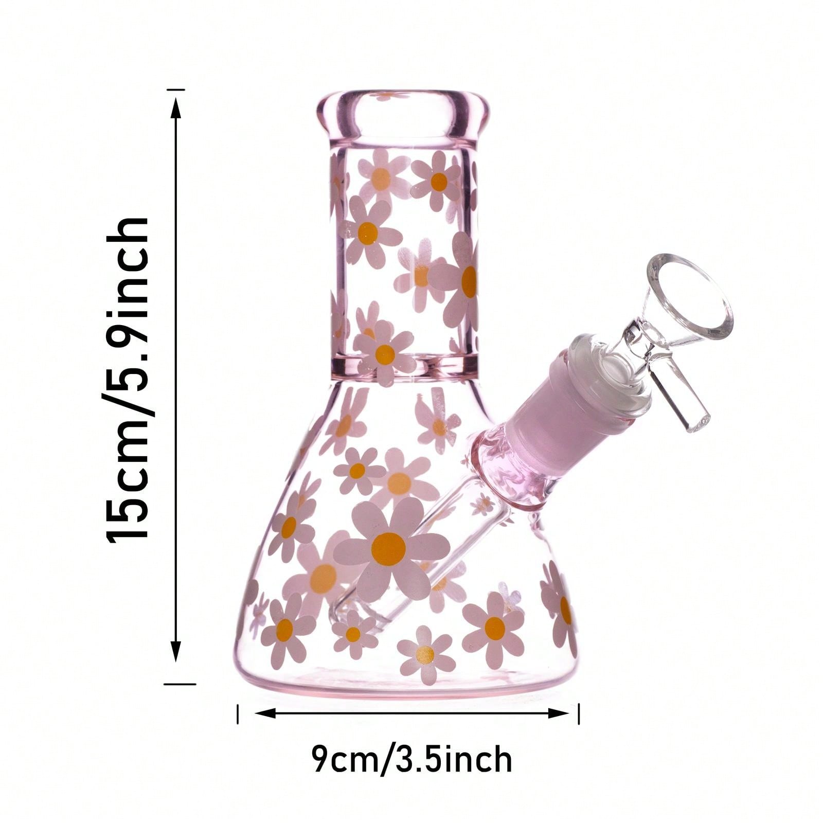 1pc Premium Handmade Borosilicate Glass MINI Cute Hookah Pink Color ...