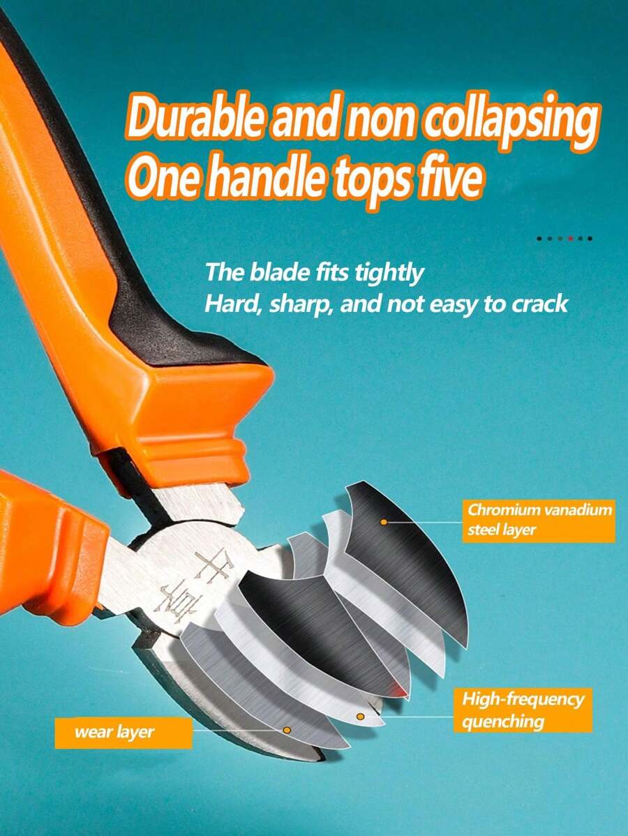 6-inch Wire Cutter, Wire Stripper Crimper, Cable Stripper, Wire ...