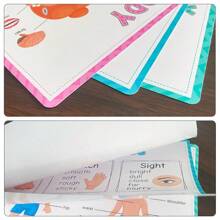 3 PCS English My Body and 5 Senses Poster kids Learning English Words ...