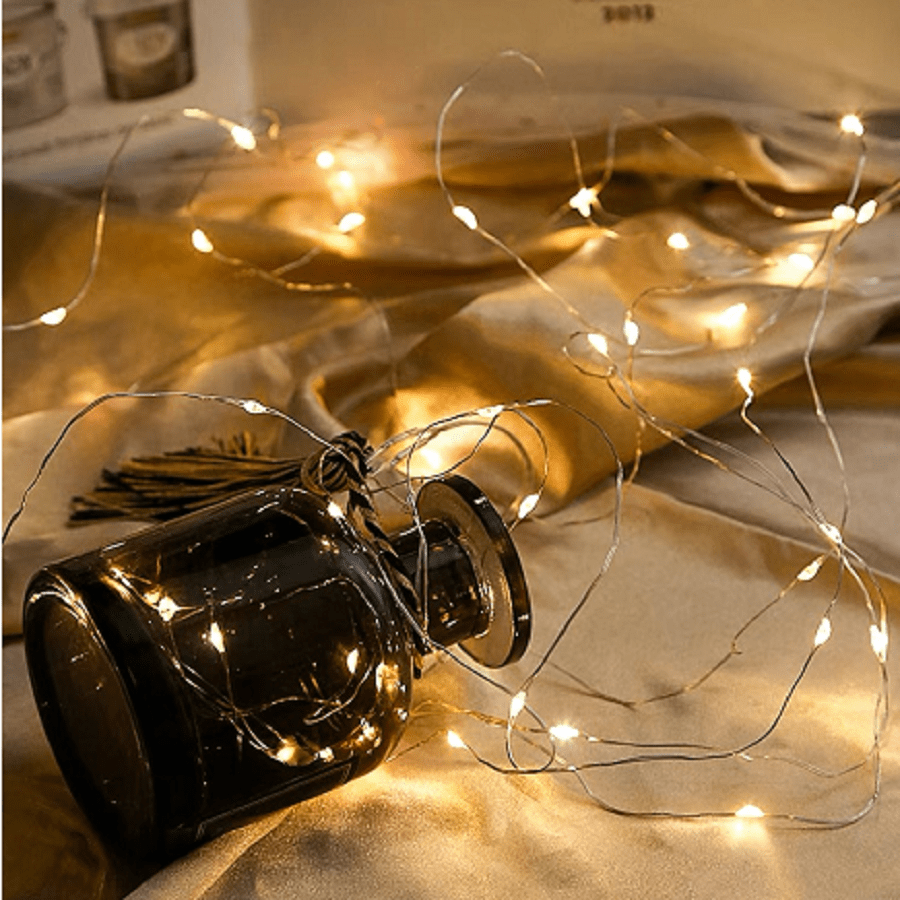 Guirnalda De 20 Luces Led Calidas A Pila De 2 M, 12 Piezas | Moda de ...