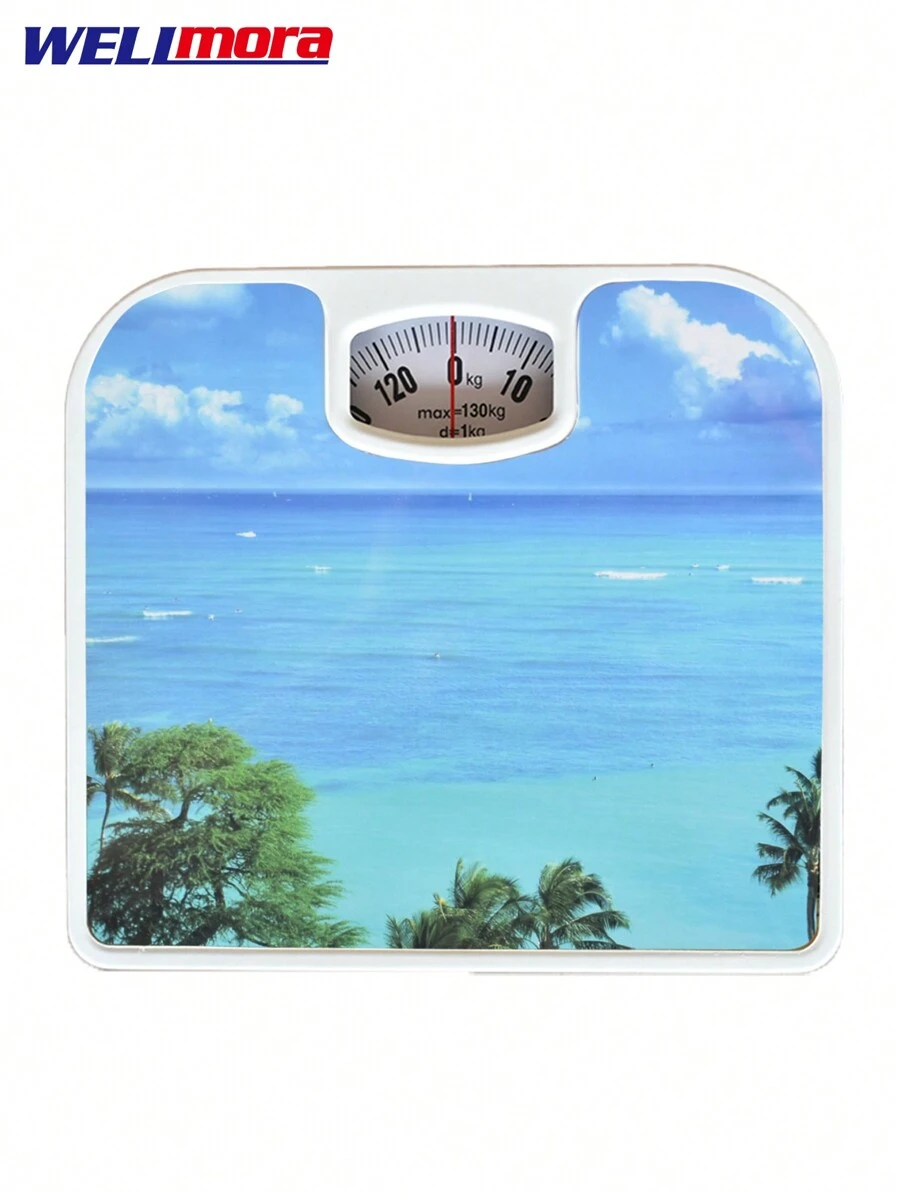 Square Mechanical Body Scale (130 Kg Max) Compact And Precise Curious ...