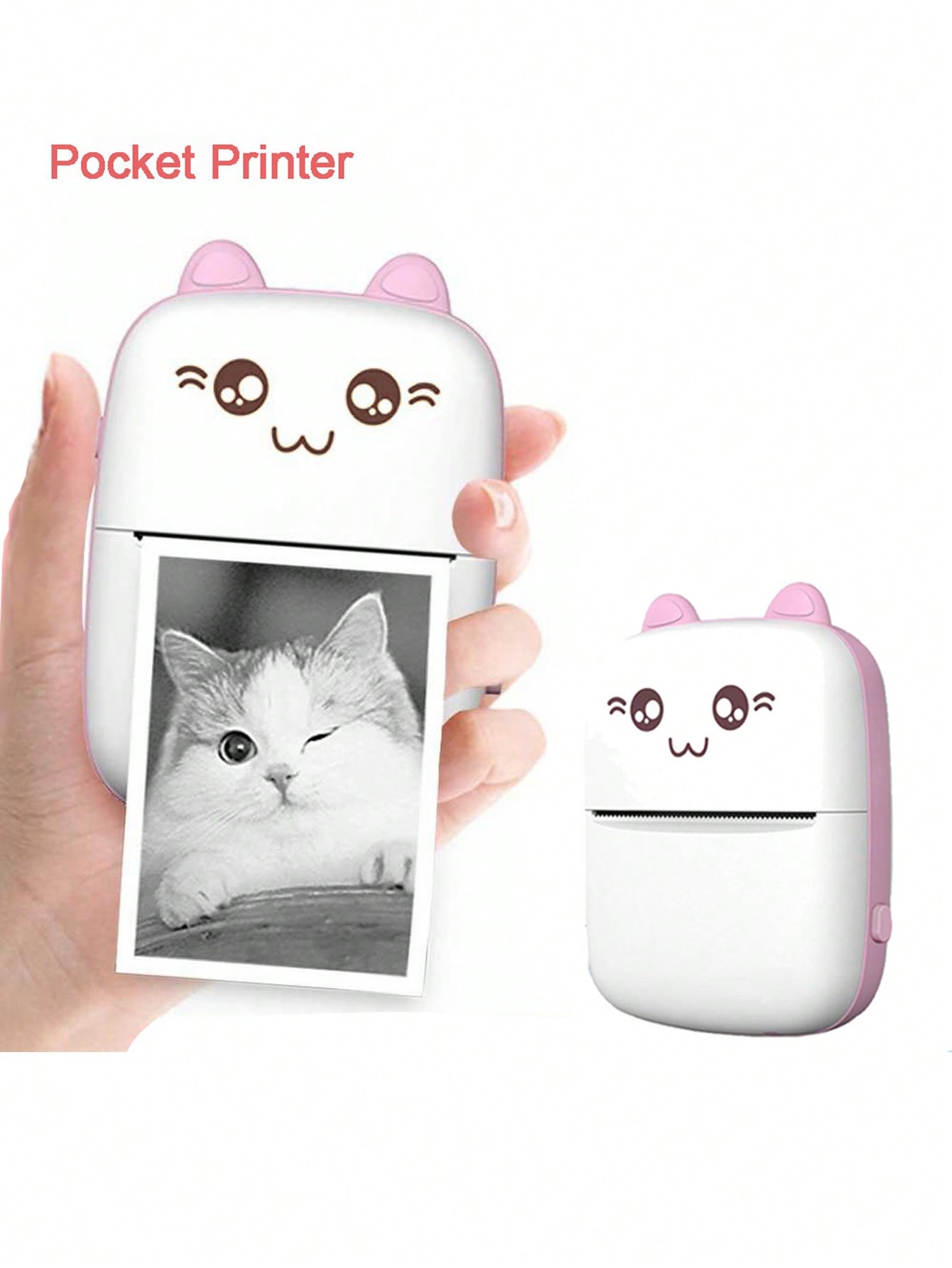 Mini Pocket Sticker Printer, Photo Printer, Small Wireless Picture ...