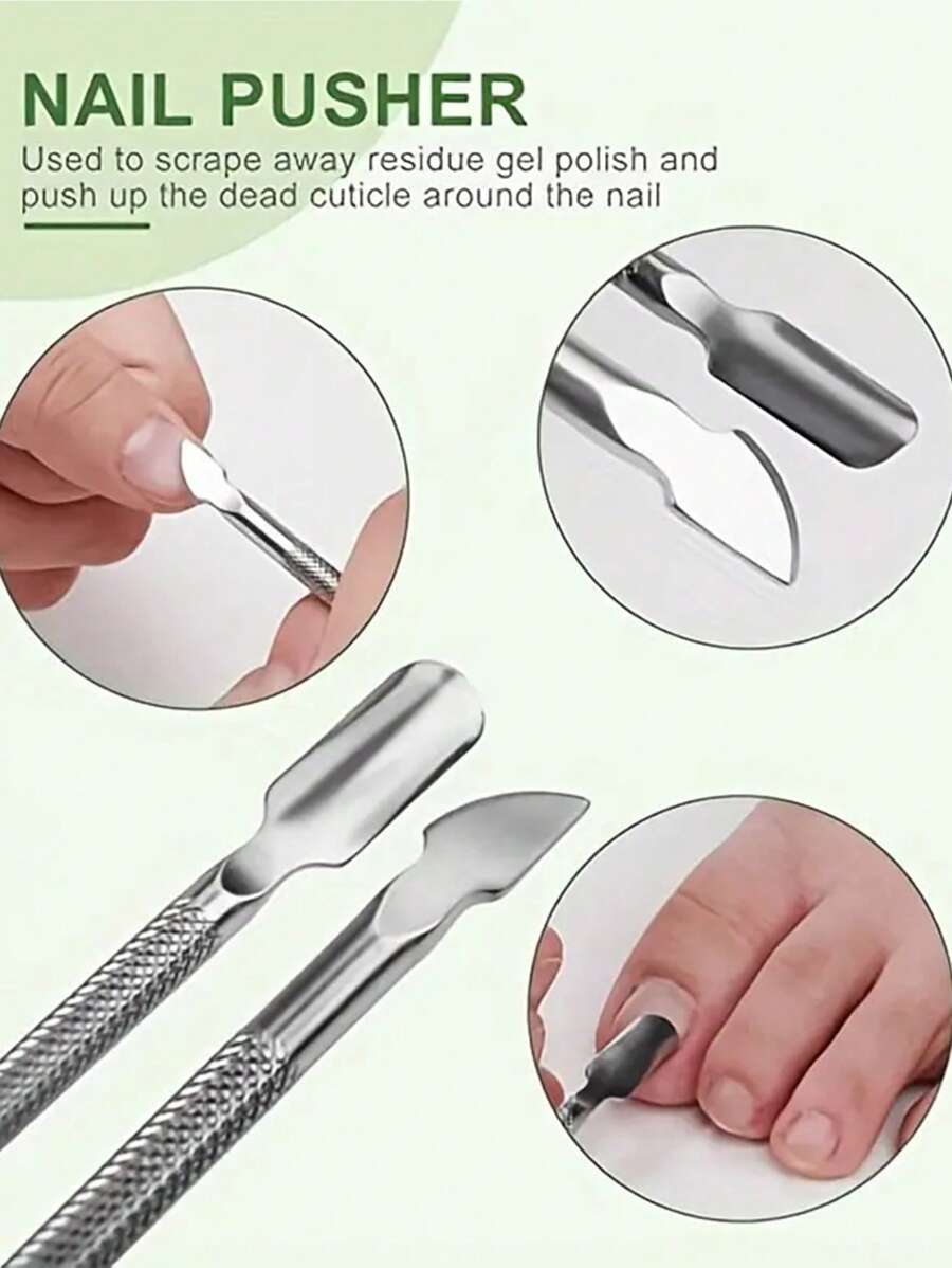 5pcs Stainless Steel Ingrown Toenail Tool Kit - Double Sided Pedicure ...