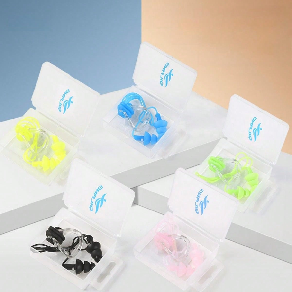 1set Nose Clip Ear Plug Kit Waterproof Accessory Soft Silicone Wired ...