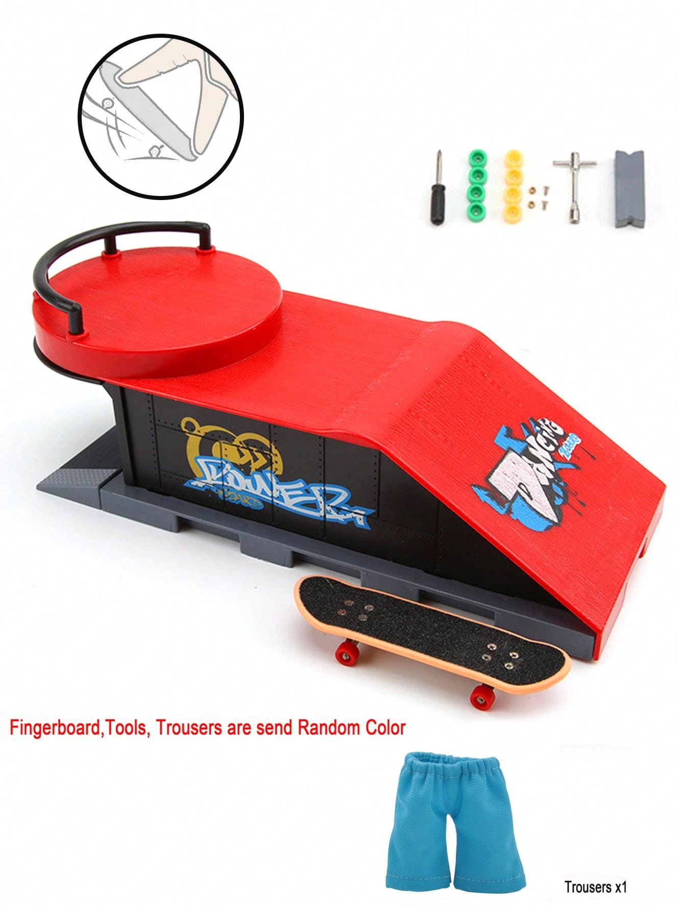 Fingertip Toys Finger Skatepark Kits with Finger Skateboard Skate Park ...