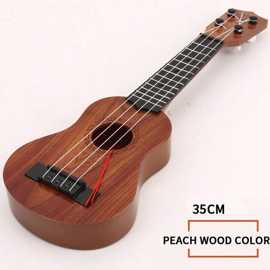 35cm Peach Wood Color Ukulele (with Pick) | SHEIN USA