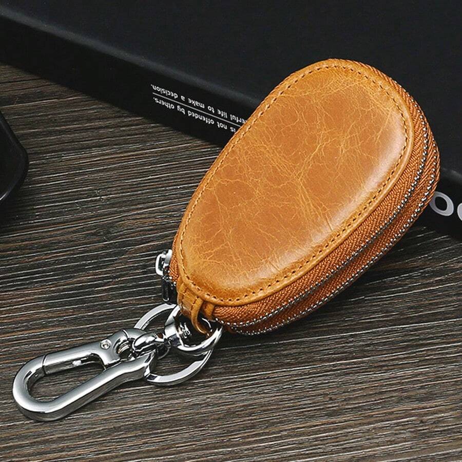 [Black Friday Sale/Black Friday]Retro Wax Leather Car Key Bag Hang Up ...