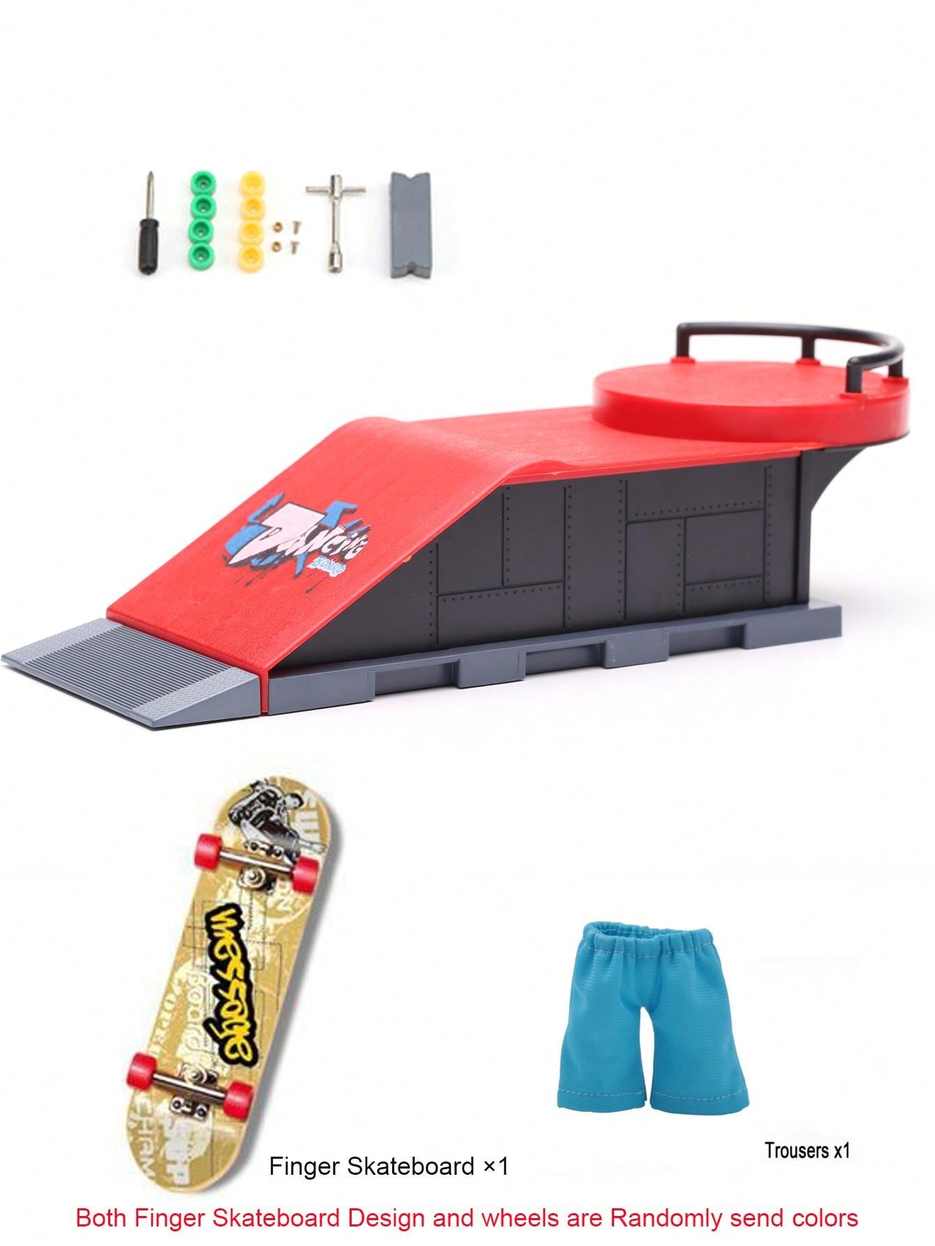 Fingertip Toys Finger Skatepark Kits with Finger Skateboard Skate Park ...