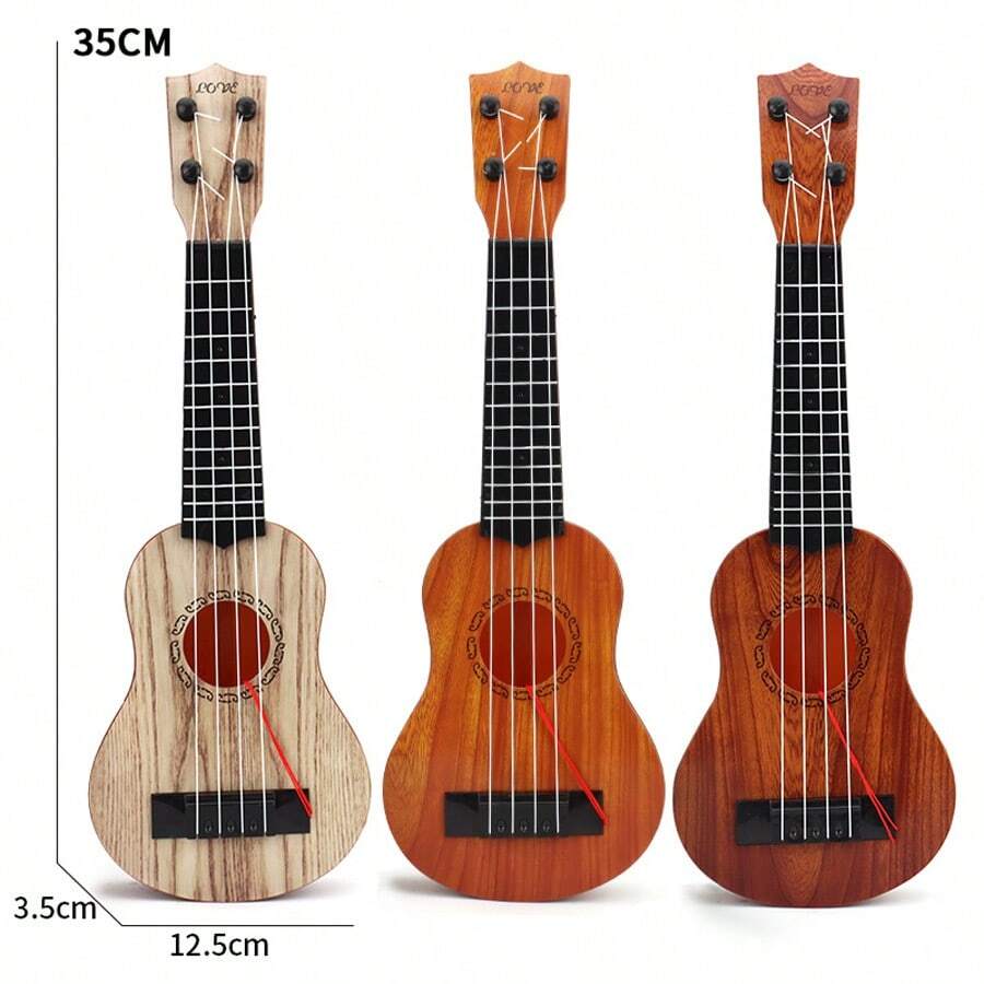 35cm Peach Wood Color Ukulele (with Pick) | SHEIN USA