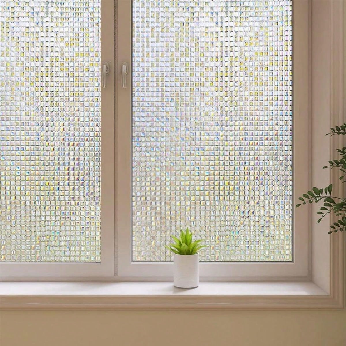 3D mosaic window film, frosted privacy glass window film, vinyl ...