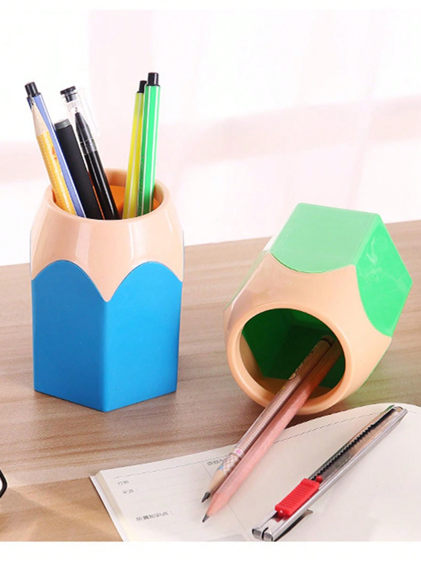 Creative Colored Pencil Tip Multi-functional Contrasting Color Pen ...