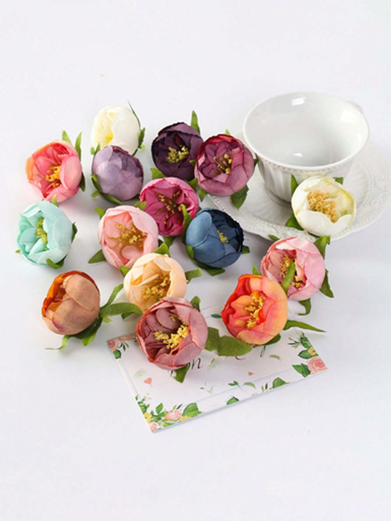 10pcs Mixed Color European Style Vintage Roses | SHEIN USA