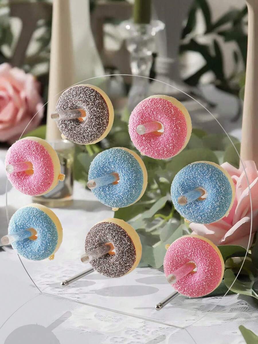 1pc Acrylic Donut Wall Display, Clear Donut Stand, Clear Donut Rack ...