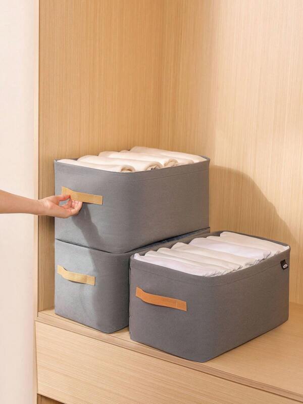 New Clothes Storage Basket, Heavy Duty Steel Frame Storage Box ...