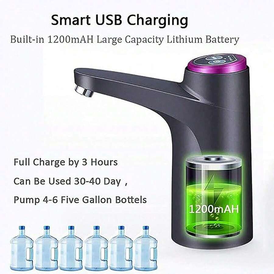 1PC Automatic Electric Water Dispenser Household Gallon Drinking Bottle ...