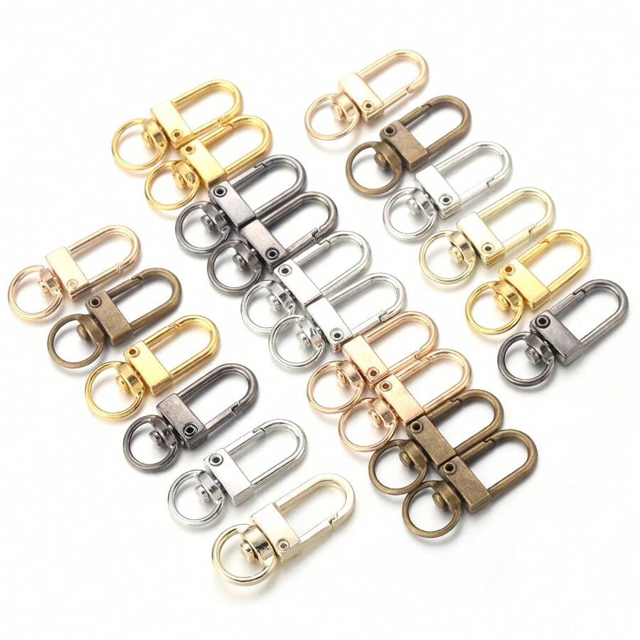 5pcs/pack Alloy Spring Clasp Keychains For Diy Key Rings & Keychains ...