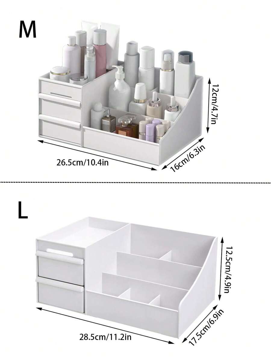 1pc Drawer Organizer Box For Files, Stationeries, Makeups, Lipsticks ...