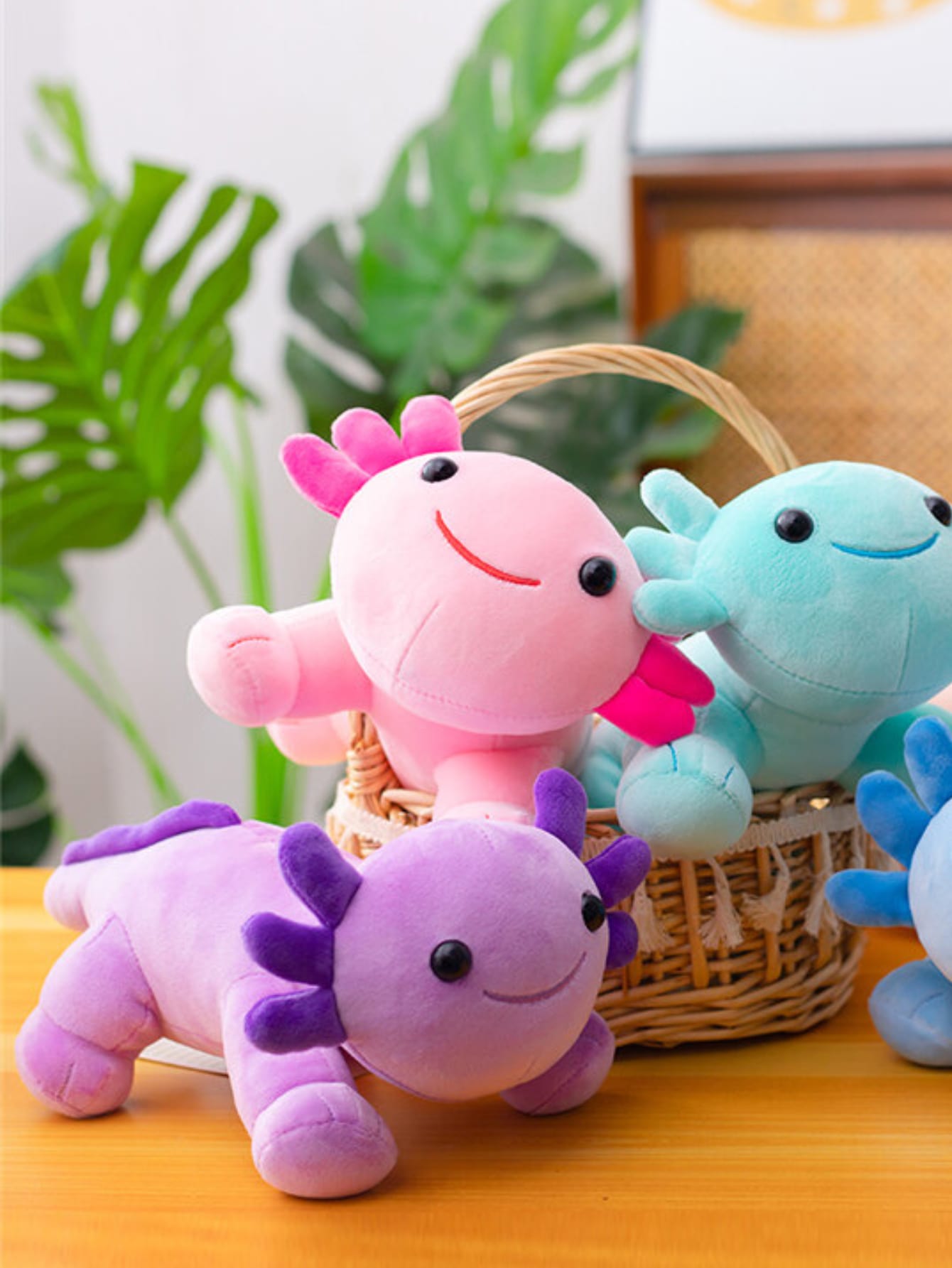 Green Axolotl Plush Soft Stuffed Animal Plush Toy, Cute Axolotl Plush ...