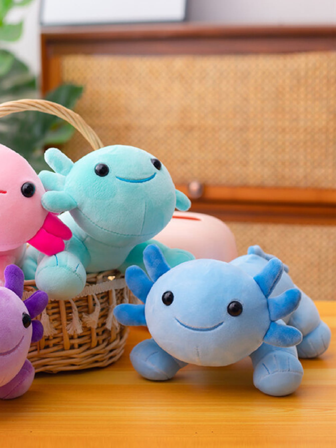 Green Axolotl Plush Soft Stuffed Animal Plush Toy, Cute Axolotl Plush ...