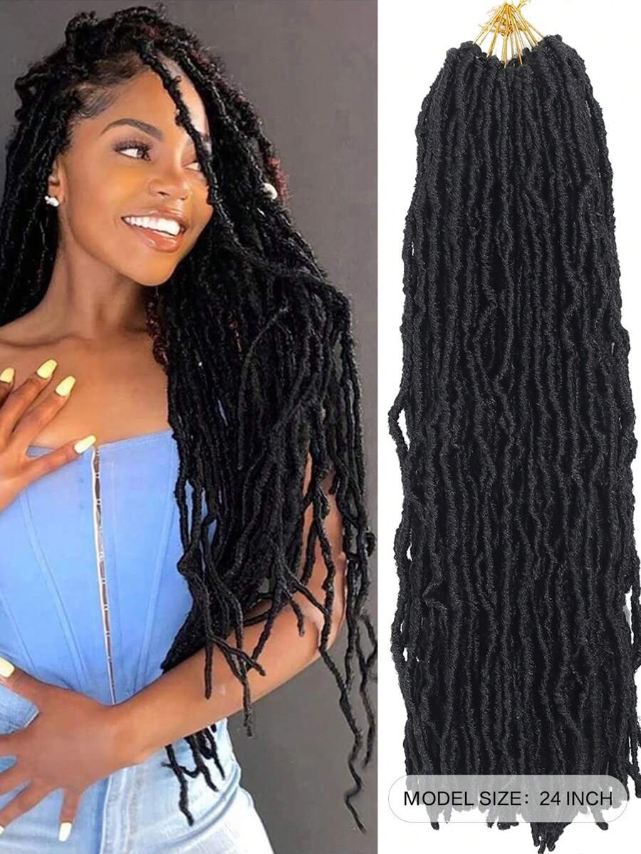 1Pack 8~45 Inches Super Long Soft Locs Crochet Hair, Pre Looped New ...
