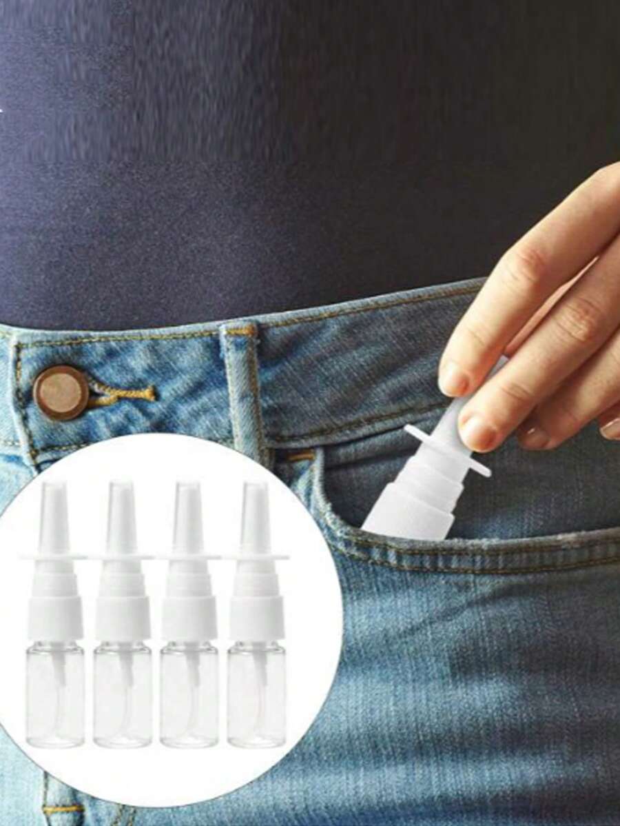 2 PCS Clear 30ml Empty Nasal Spray Bottles, Refillable Atomizer Spray ...