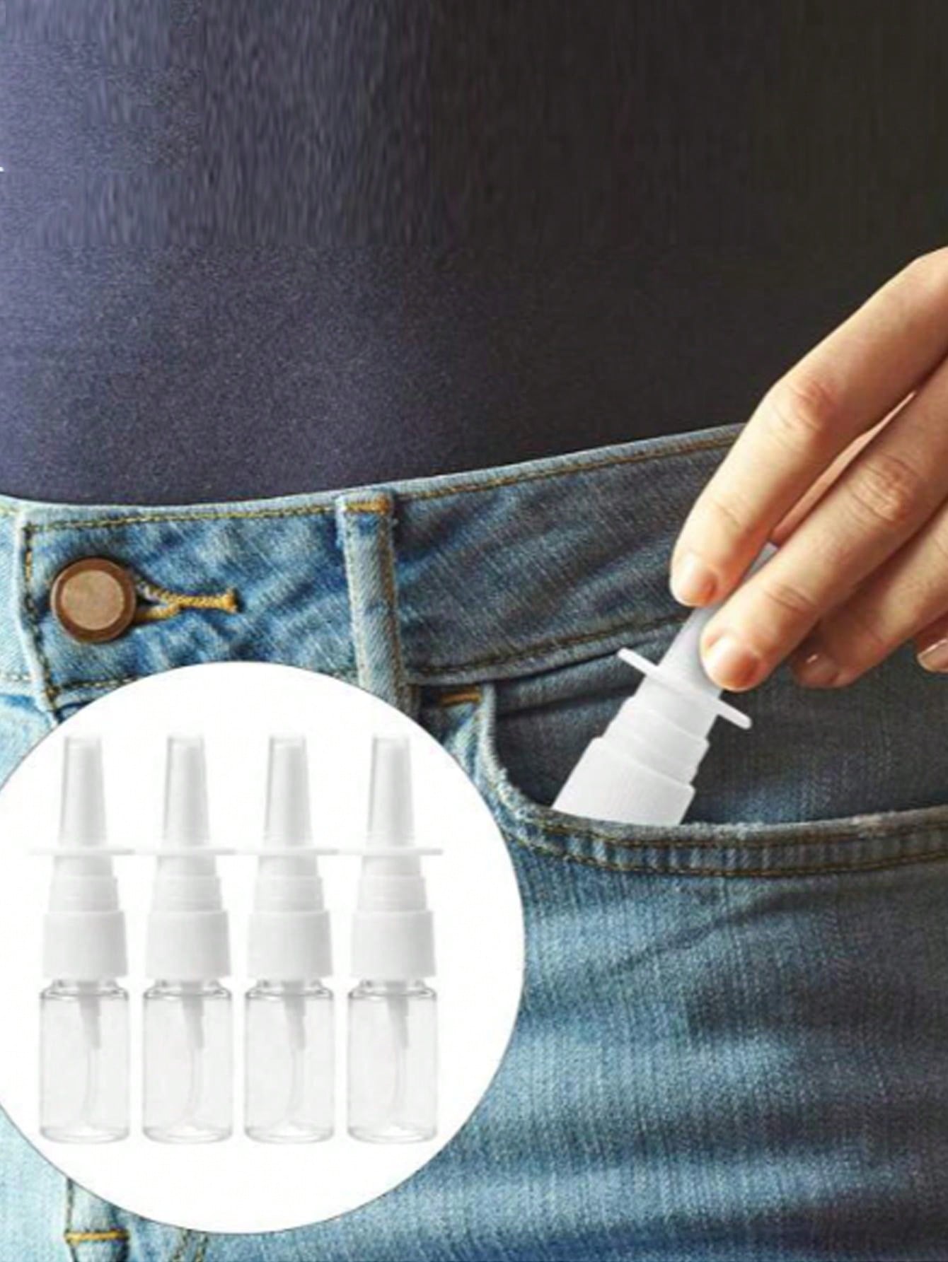 2 PCS Clear 30ml Empty Nasal Spray Bottles, Refillable Atomizer Spray ...