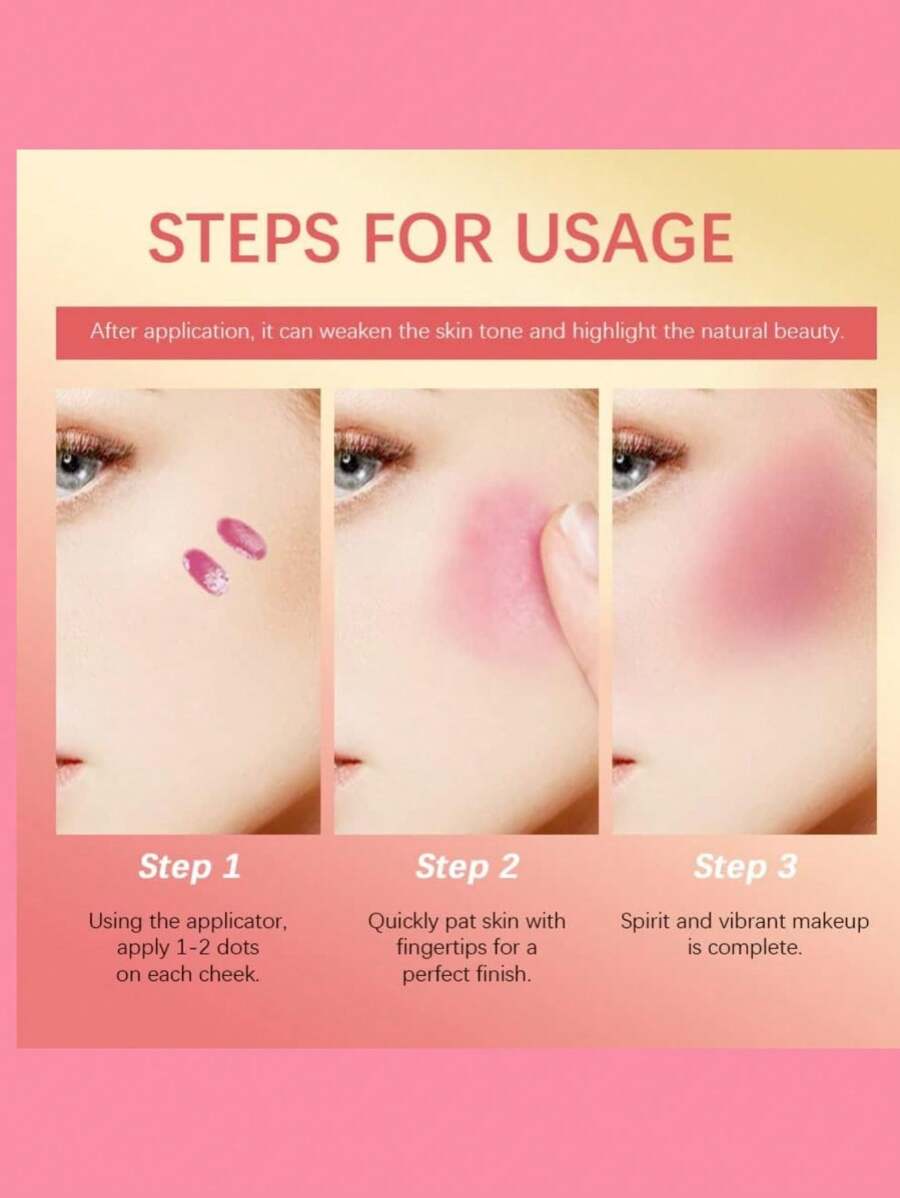 Rubor Colorete Con Mini Esponja Larga Duración Matte Waterproof Powder ...