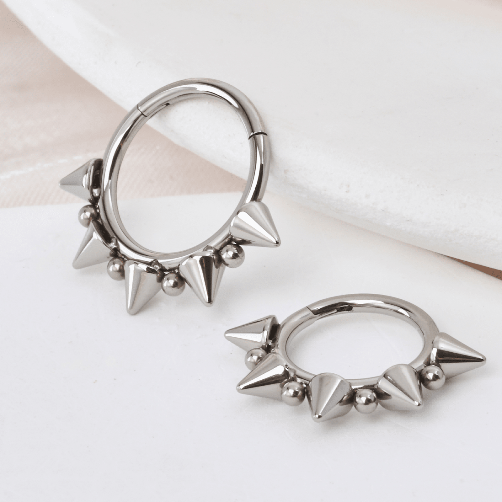 16G Septum Jewelry G23 Titanium Septum Rings Spiked Cartilage Helix ...