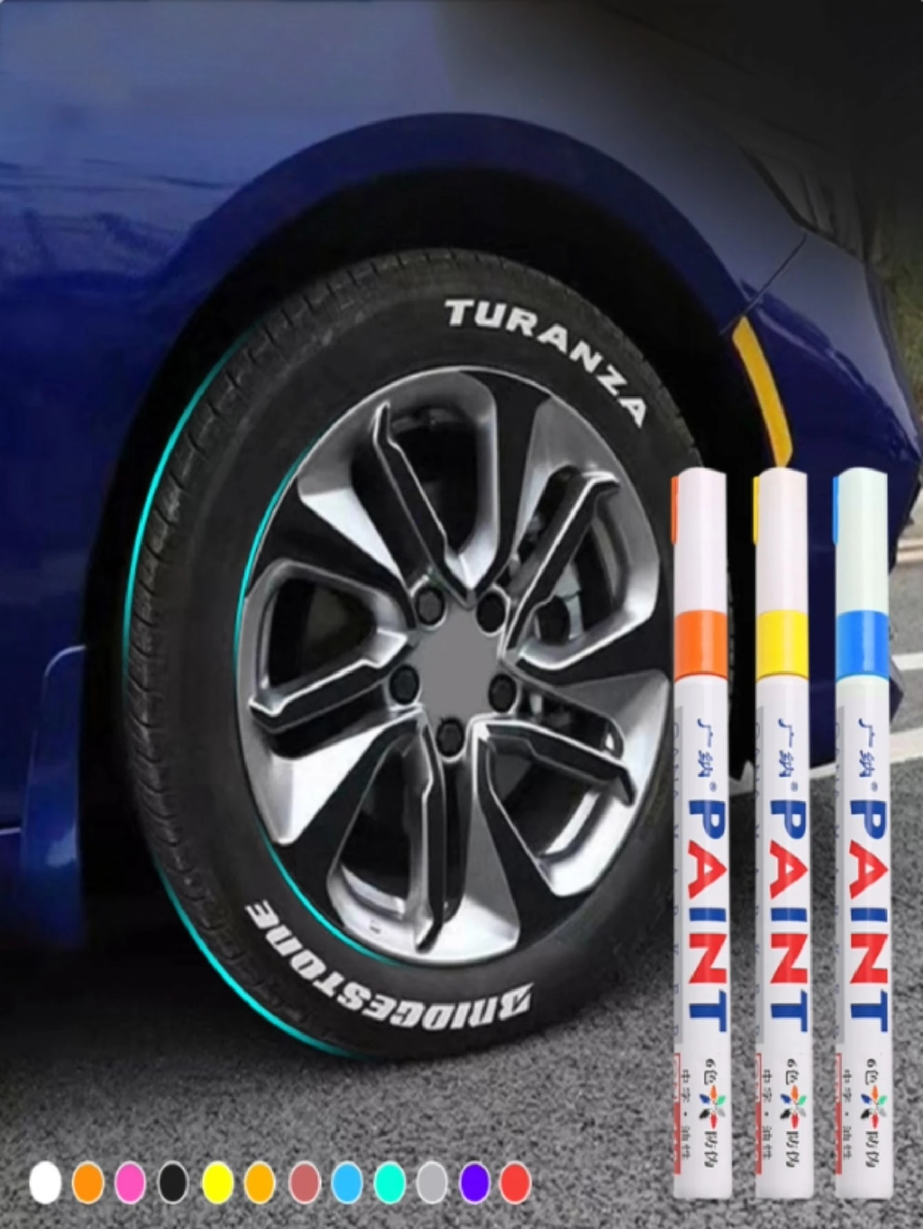 Permanent Color Wheel Marker Pen Jetta Audi Vw 1 Pz | SHEIN USA