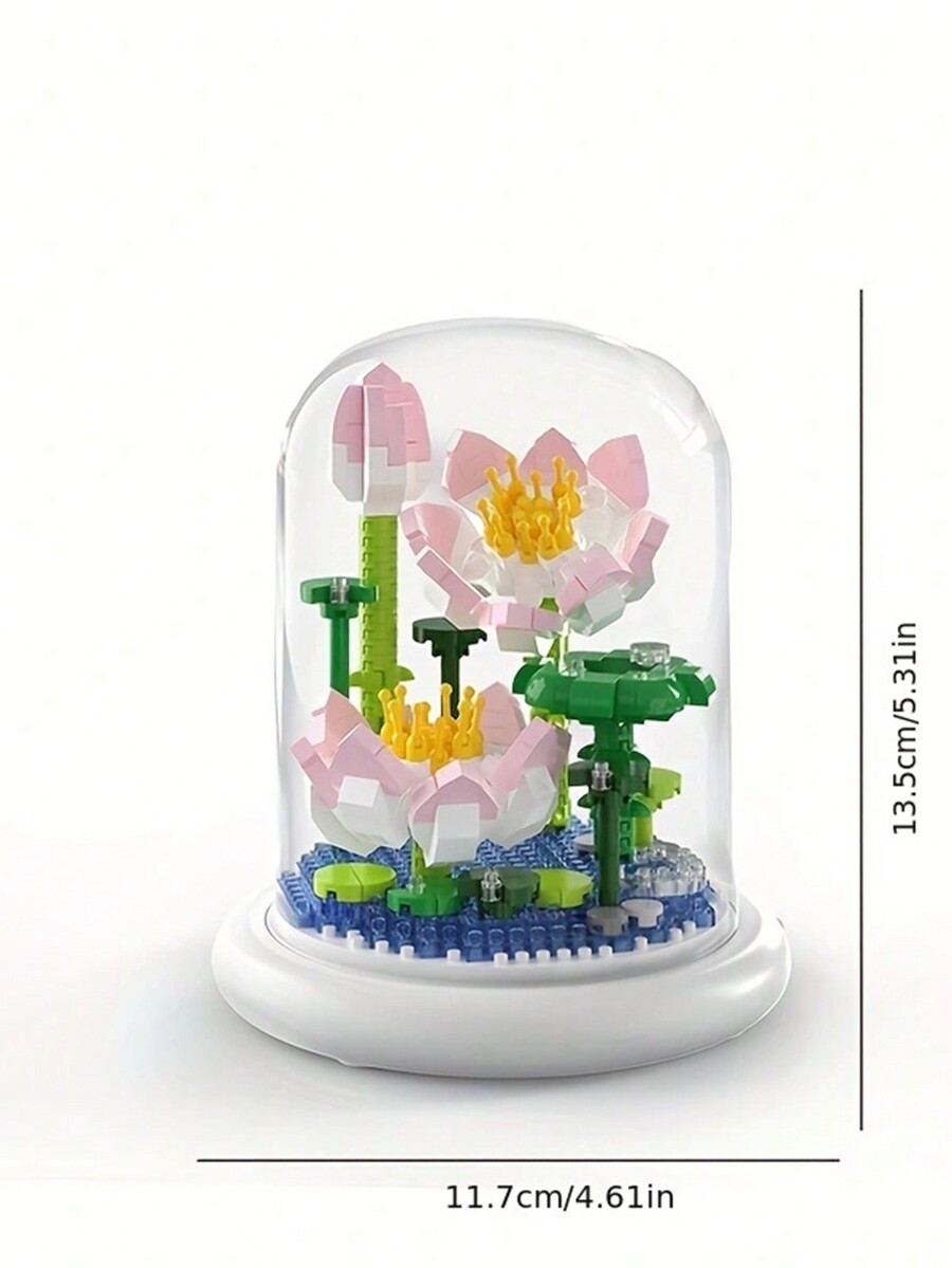 Rose Flower Model Building Blocks, Eternal Preserved Blooms, Diy Toy ...