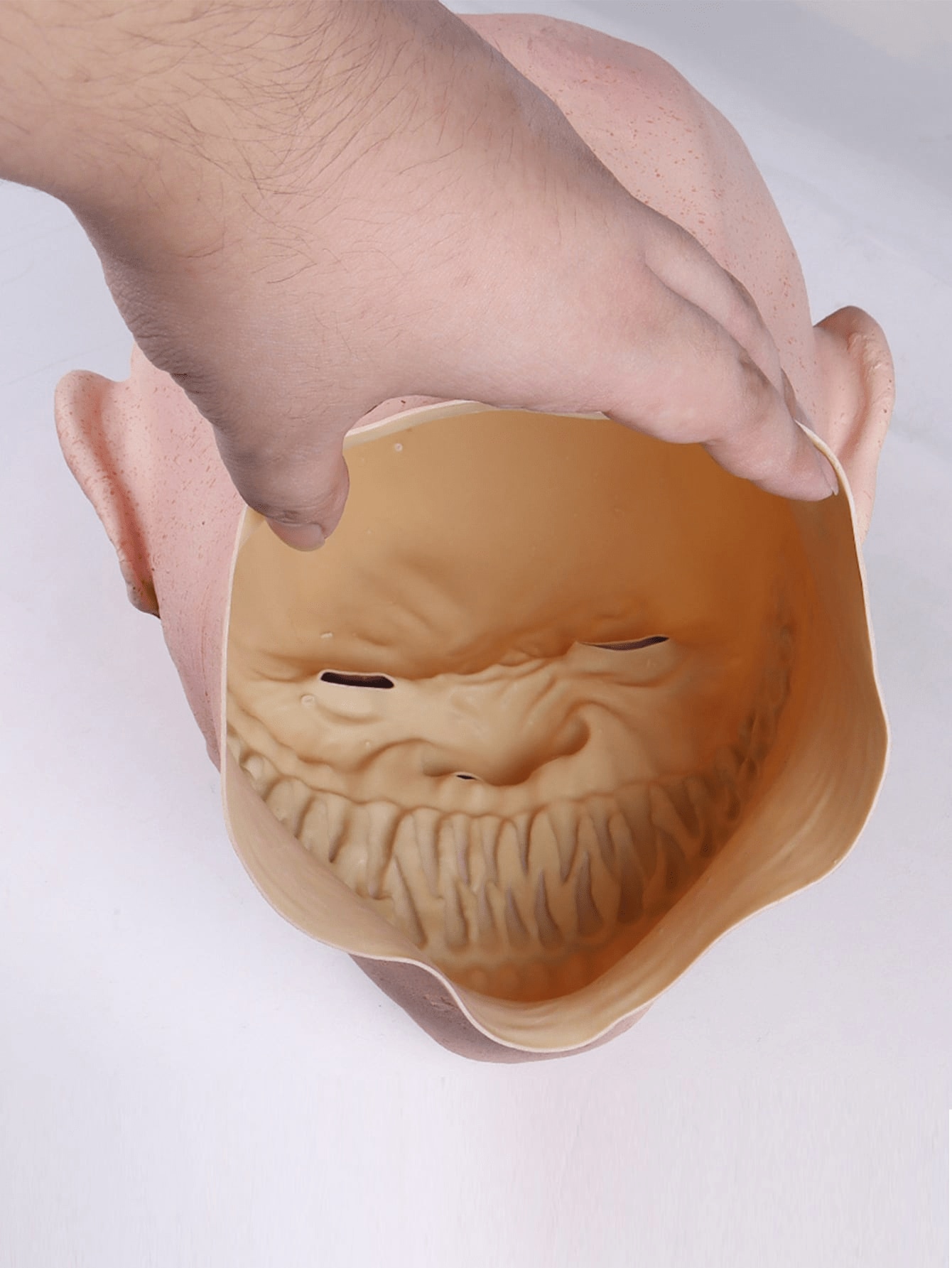 1pc Large Toothed Devil Horror Latex Mask, Makeup/halloween Party ...
