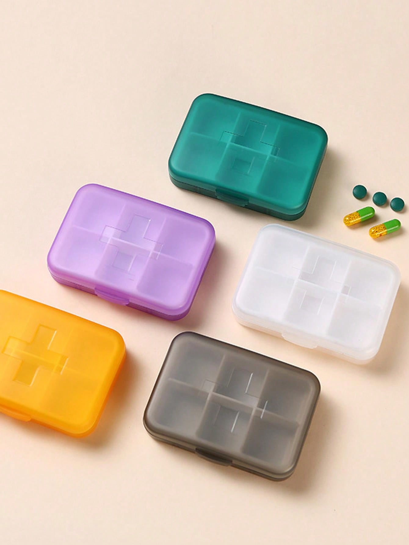 1PC 6 Grids Pill Storage Box, Portable Medicine Box For Travel, Mini ...