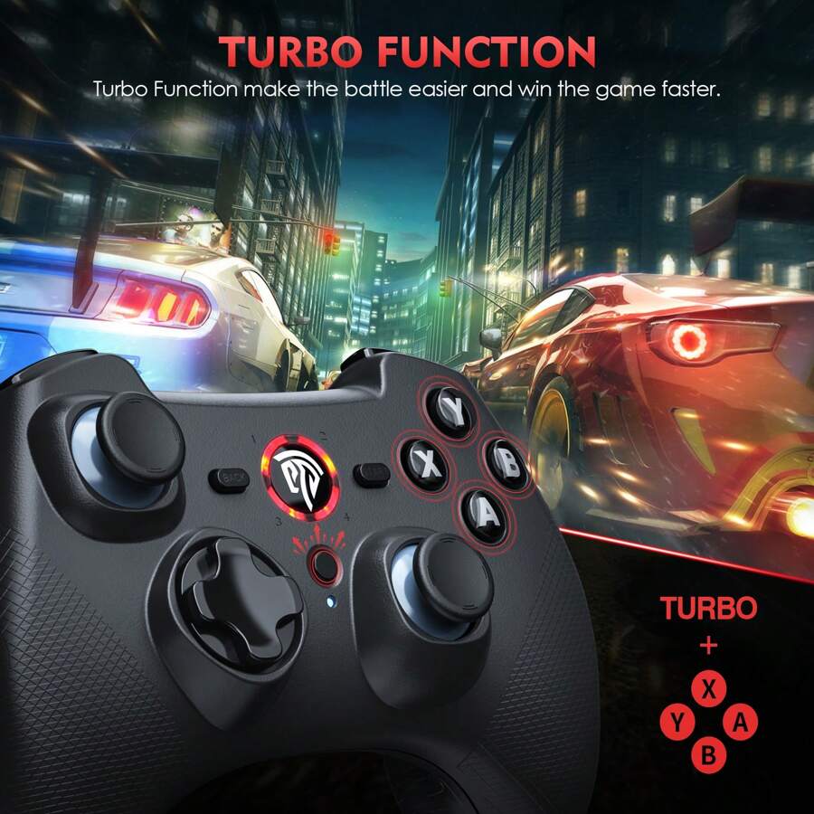 EasySMX EasySMX 9101 2.4G Wireless Controller for PS3, PC Gamepads with Vibration Fire Button ...