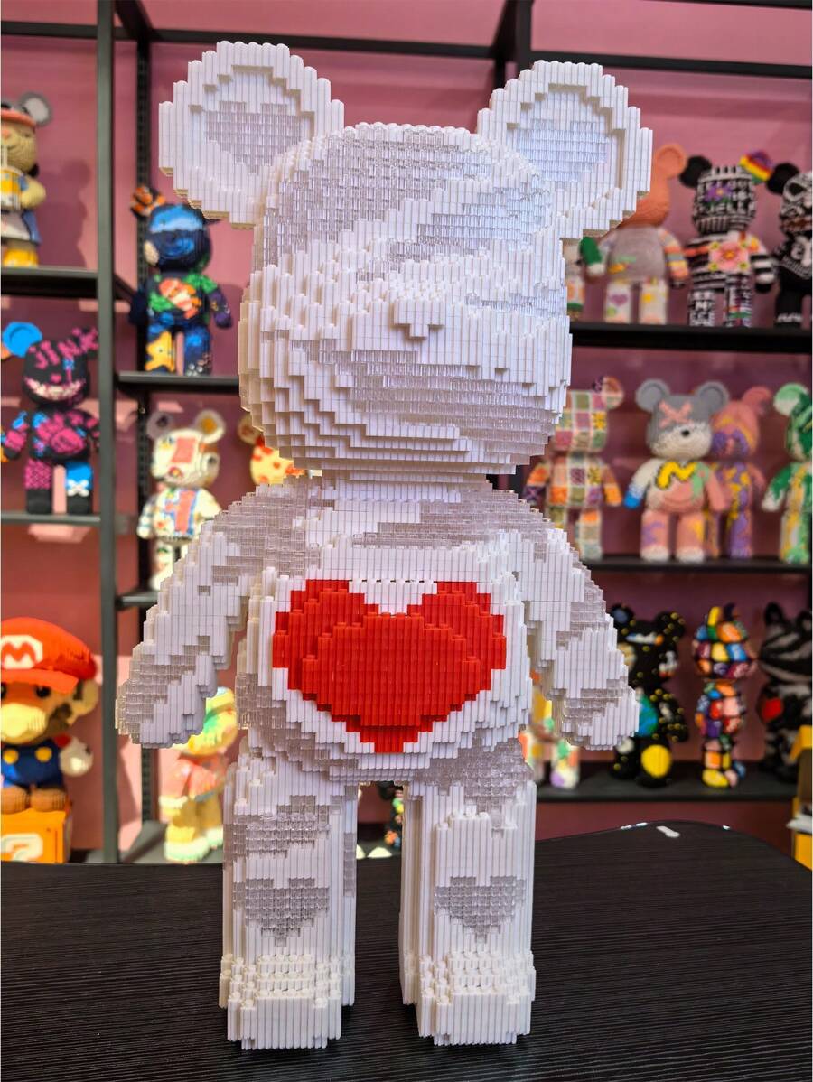 7220pcs DIY Small Building Blocks Model Kit, Puzzle, Love White Bear ...