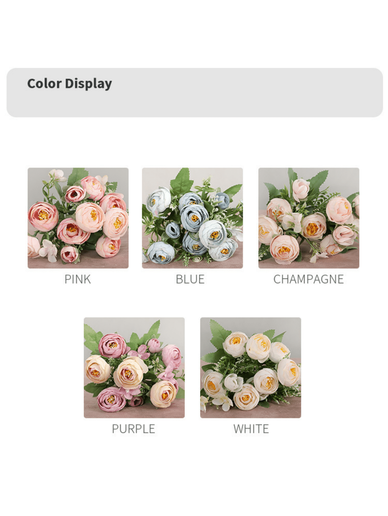 Wedding Guidance Props: Simulation Tea Roses With 10 Heads On 5 ...