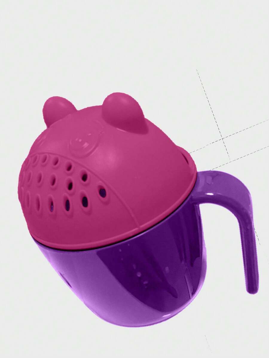1pc Red Bear Design Shower Cup & Shampoo Rinser For Kids' Bath Time ...