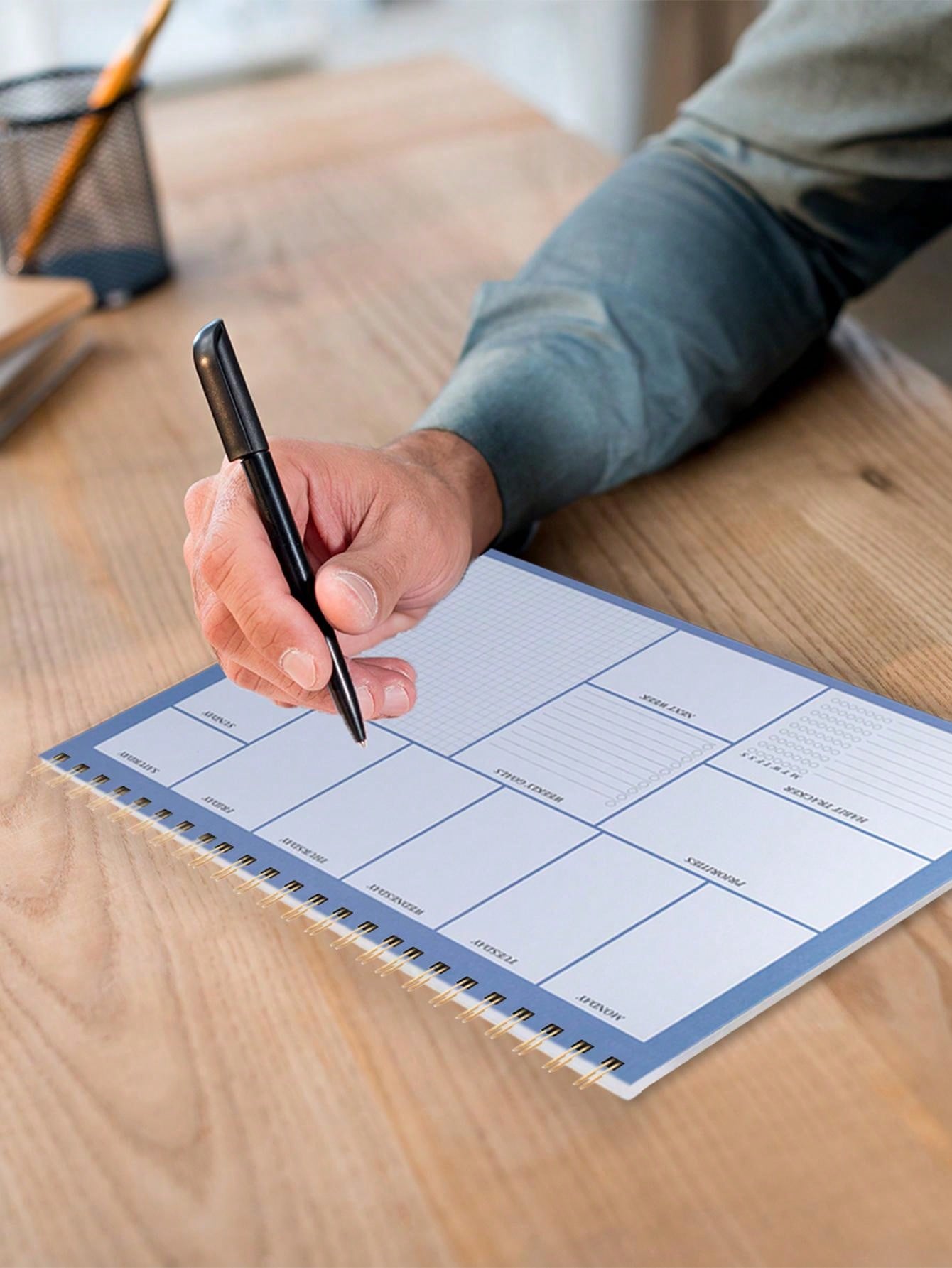 1 Pc Weekly Planner Pad, 8.5"x11" Weekly Planner Notepad, 50-Week ...