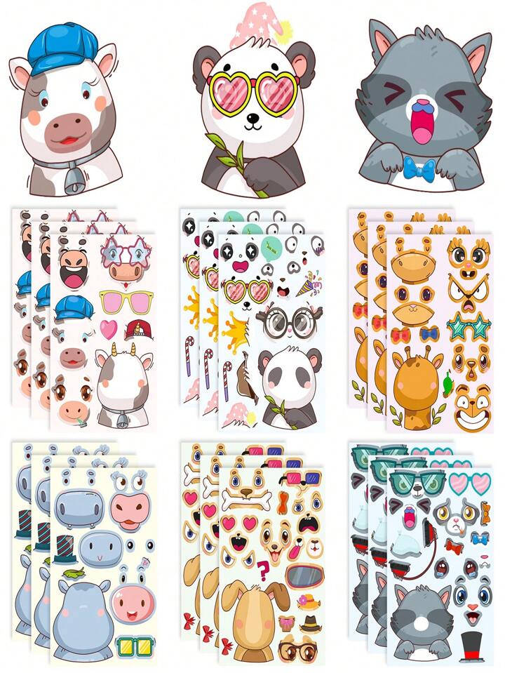 Cartoon Face Stickers Buy | www.pinnaxis.com