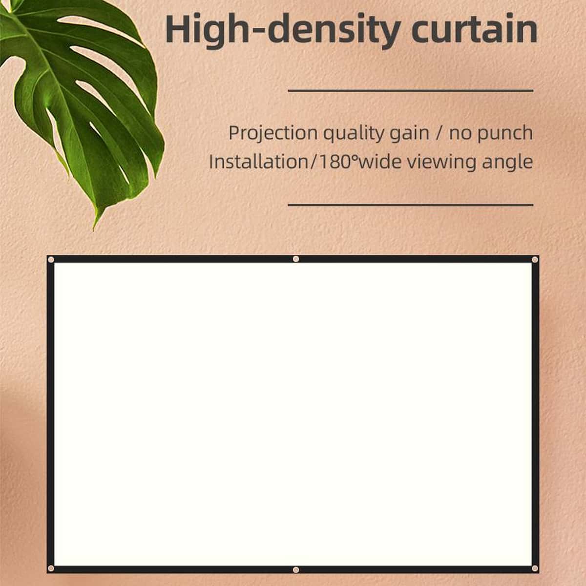 Portable Projector Screen(punch-free) for Home Theater Indoor And ...
