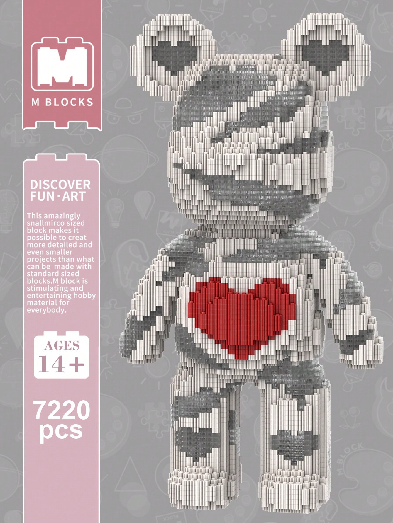 Mpin Love Bear Building Block Set With A Tool Hammer For Easy Assembly ...