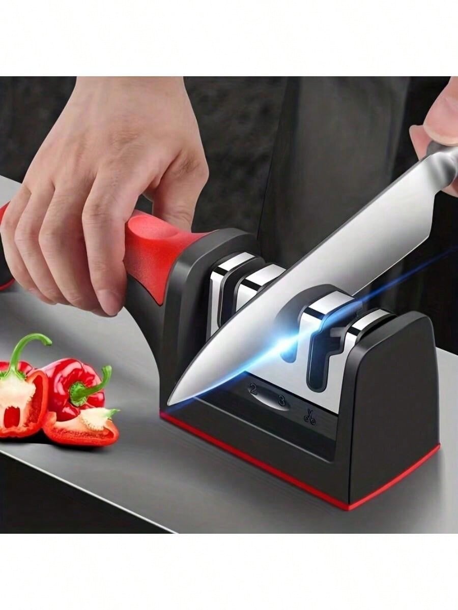 4 Stage Professional Kitchen Knife Sharpener, Grinding Stone, Tungsten ...